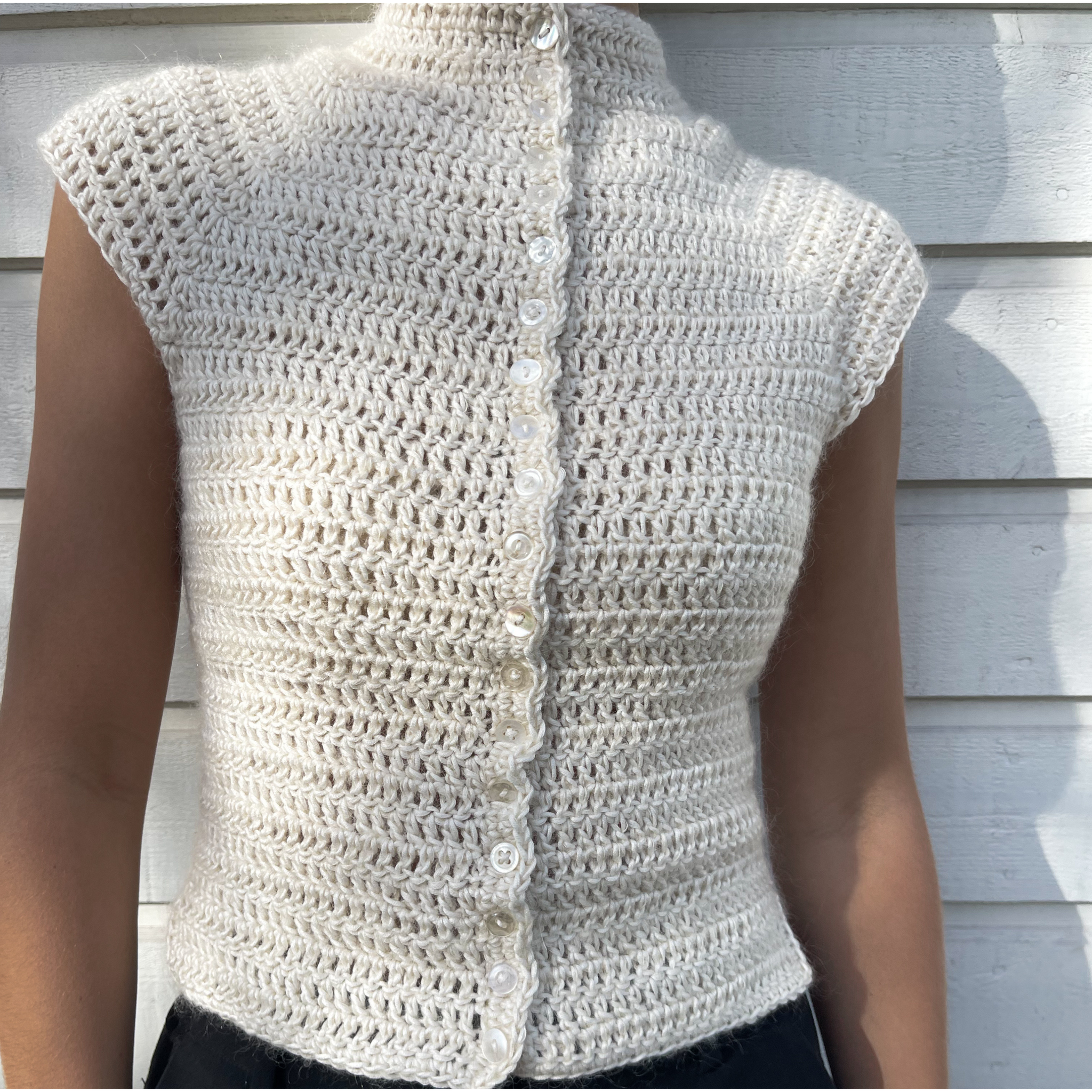 Button Up Top Crochet Pattern – Emmy Madeleine Crochet